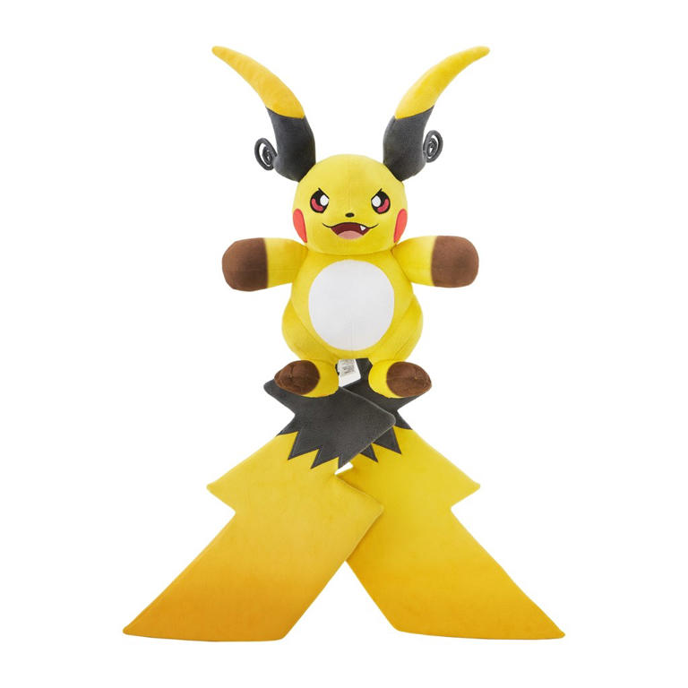 Mega Raichu X and Y Pokemon plushies appear in Japan