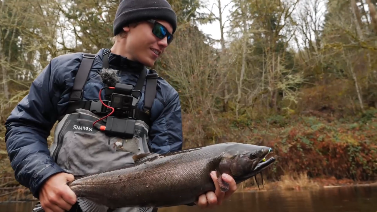 We couldn’t catch salmon all day… then found them by the road
