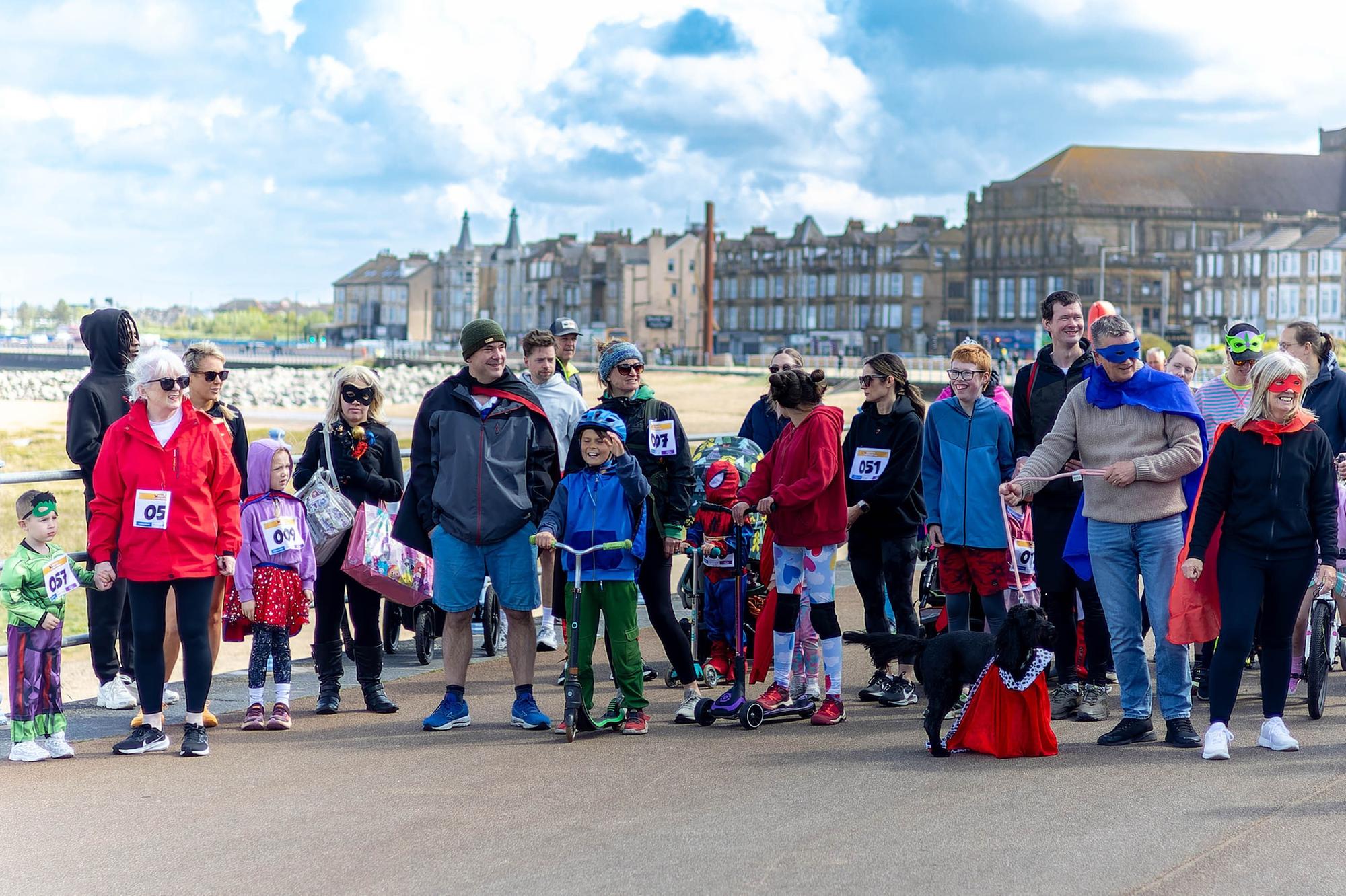 Morecambe superhero mini marathon raises hundreds of pounds for local ...
