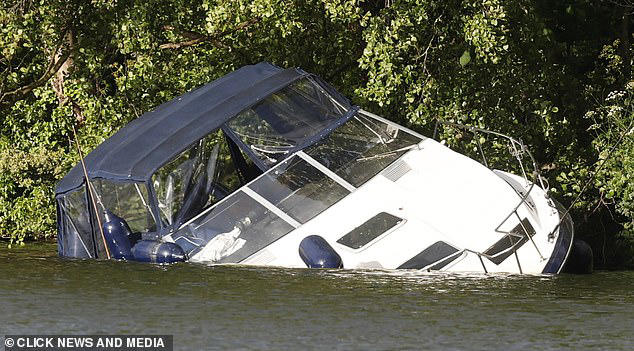 EastEnders legend Sid Owen's written-off £30k boat is seen dramatically ...