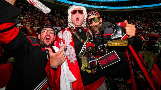 Carolina Hurricanes fans bring college football vibe to NHL playoffs