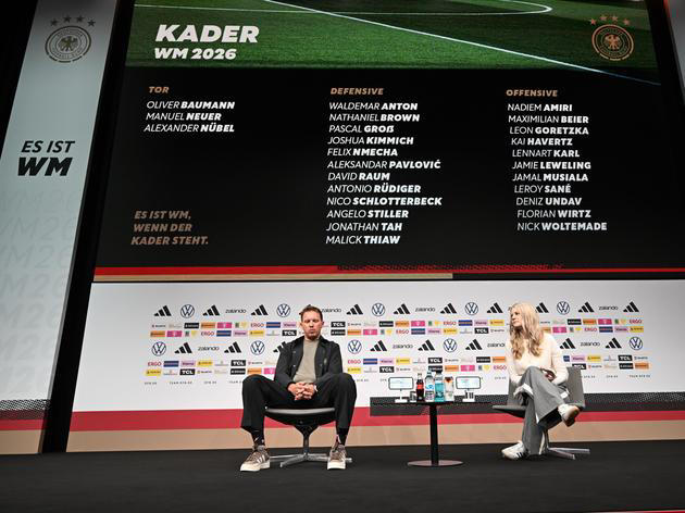 DFB-Kader für die WM 2026 komplett: Nagelsmann mit Neuer-Klartext ...
