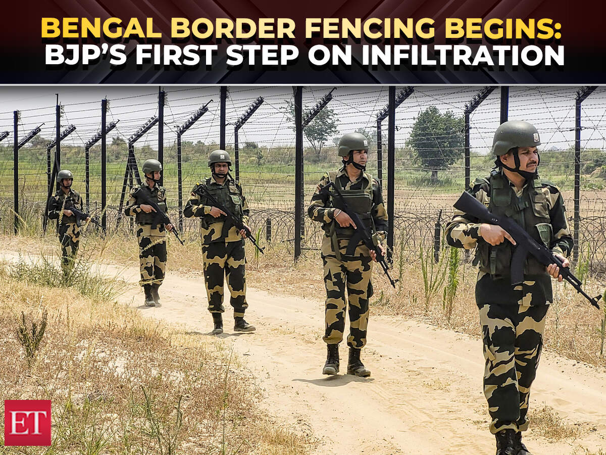 West Bengal begins border fencing; govt hands over 27-km stretch to ...