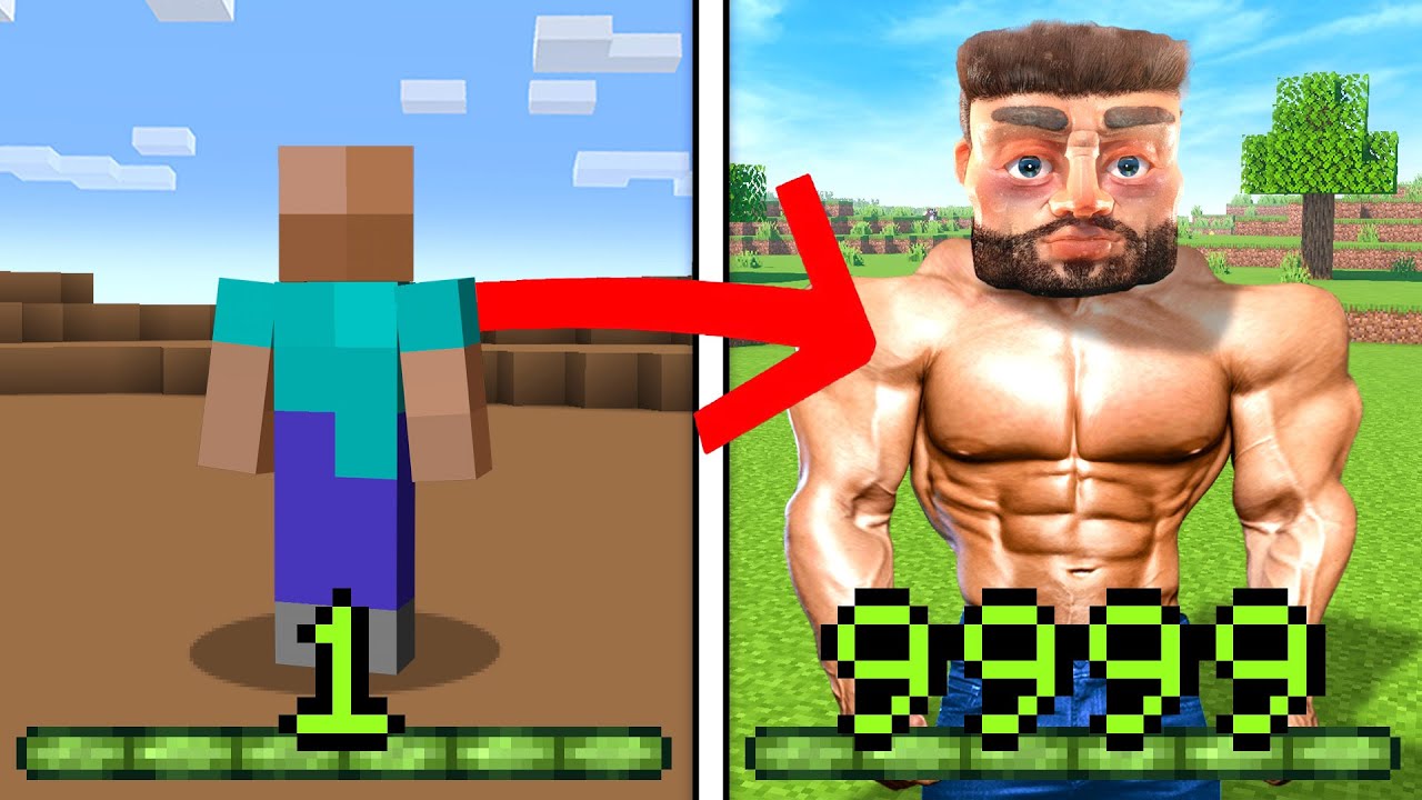 Minecraft, but your XP = realistic