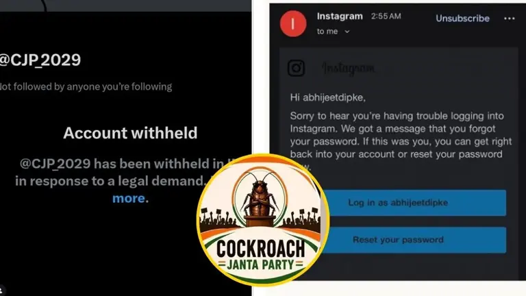 Cockroach Janata Party's X (Twitter) account withheld in India; founder ...