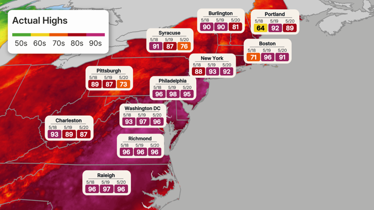 Northeast heat wave smashed May record in Philadelphia