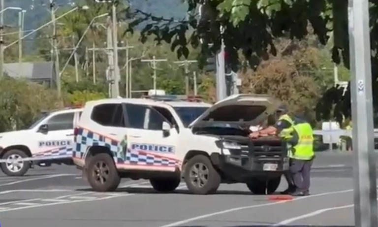 Woman is struck and killed by a police four-wheel-drive while crossing ...