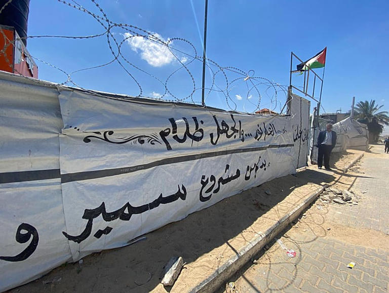 Gaza students sit exams in tents as nearly all schools lie in ruins