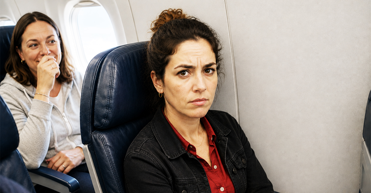 I paid extra to book a window seat, but there was no actual window next ...