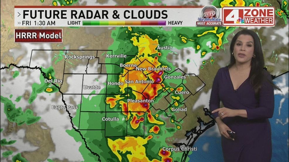 Morning rain tapers off, but unstable air keeps San Antonio in the ...