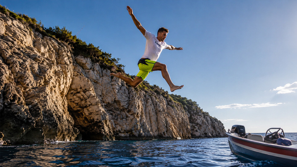 Contiki cliff jump creates bold Italy adventure