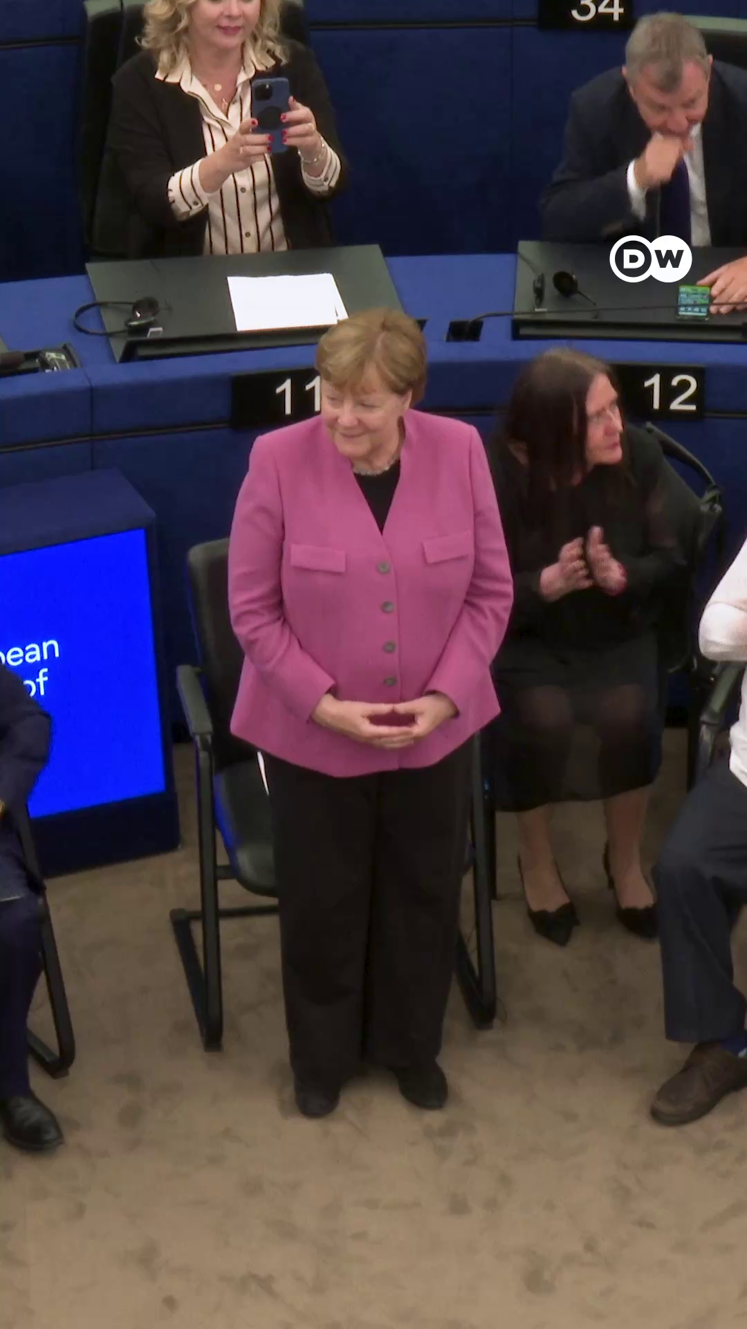 Angela Merkel receives European Order of Merit
