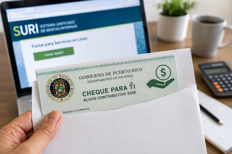 Hoy comienzan los pagos del “Cheque para ti” de alivio contributivo 2026