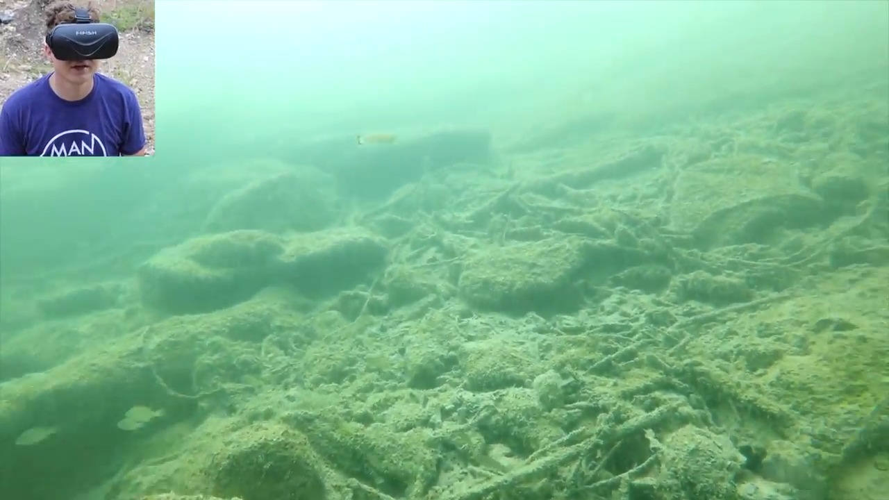The lake covered two old towns - then his drone found something ...