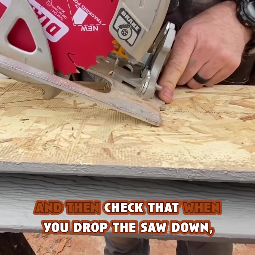 Plunge cutting tips with a circular saw