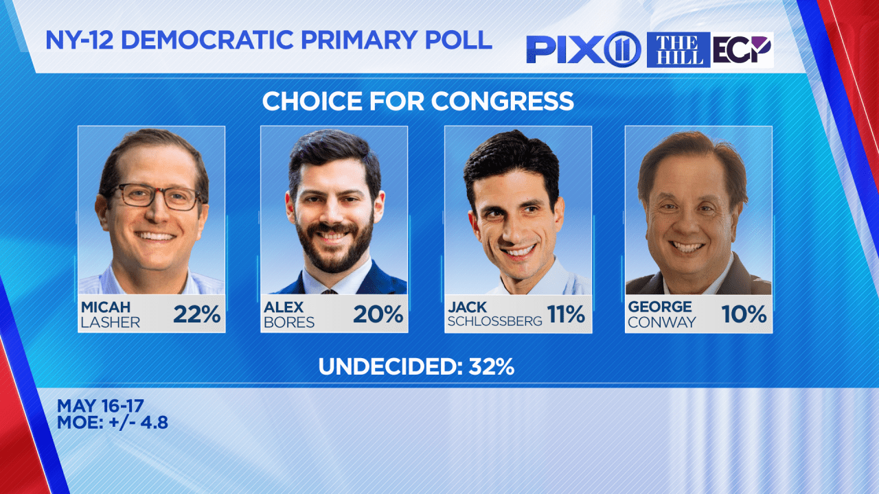 PIX11 poll reveals who’s leading in Democratic primaries