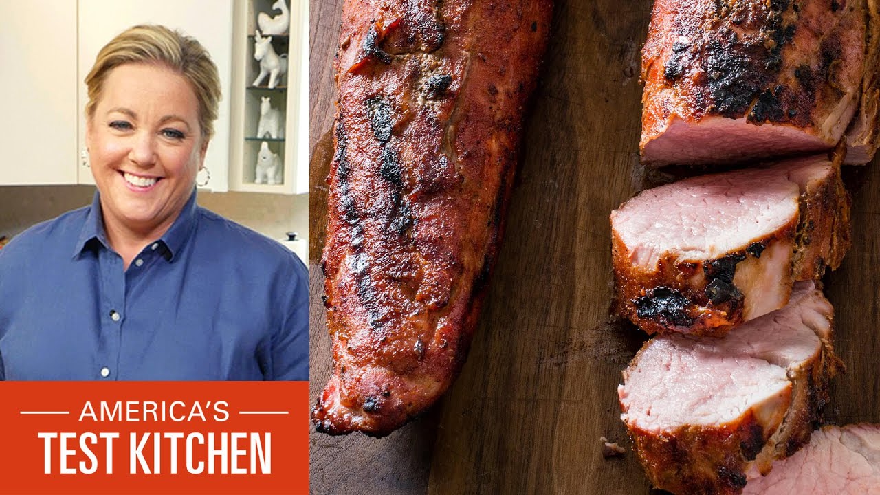 Grilled pork tenderloin with pineapple-red onion salsa: Sweet, smoky, juicy