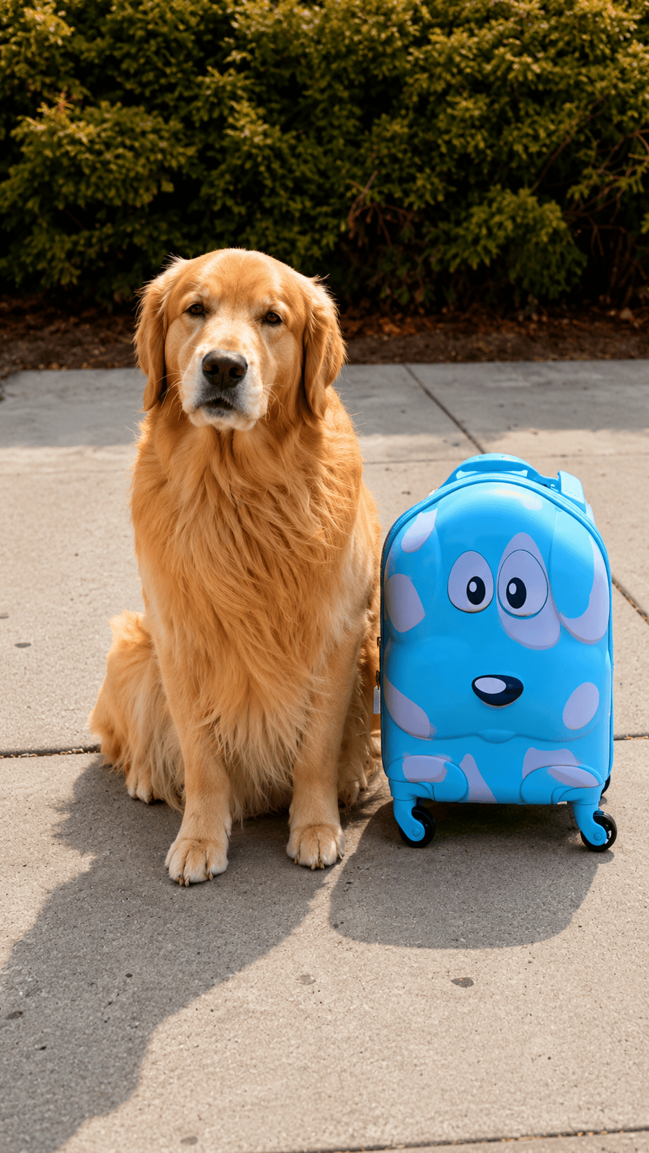 Golden retriever plans his great escape