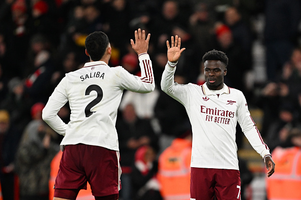 Bukayo Saka, William Saliba and David Raya miss Arsenal team training