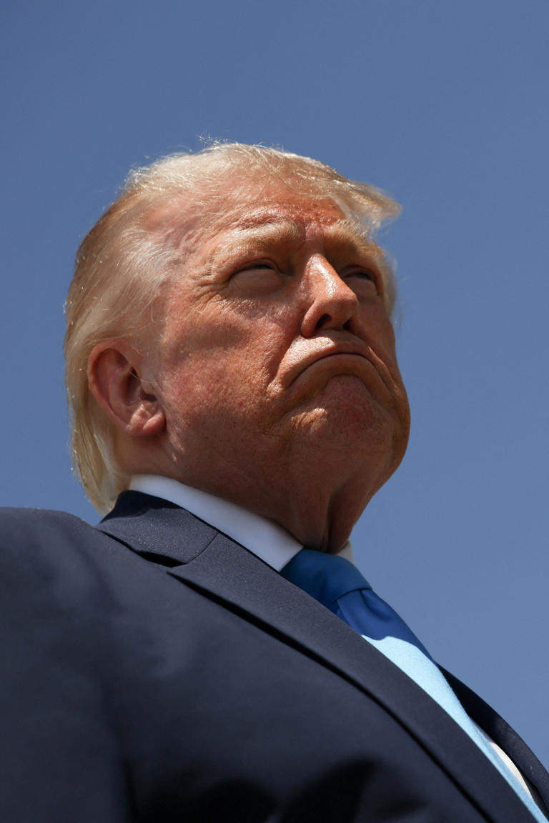 Trump approval rating today dips over gas prices, Iran war