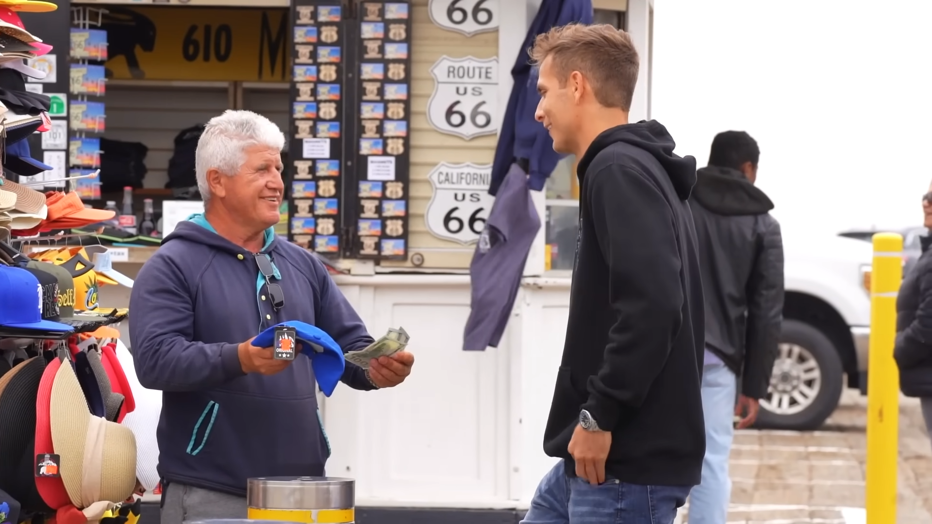 Street vendors thought they were being robbed before the surprise payout