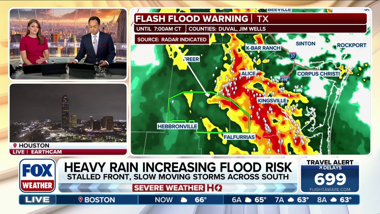 Rounds of heavy rain trigger flash flood warnings across Texas and the ...