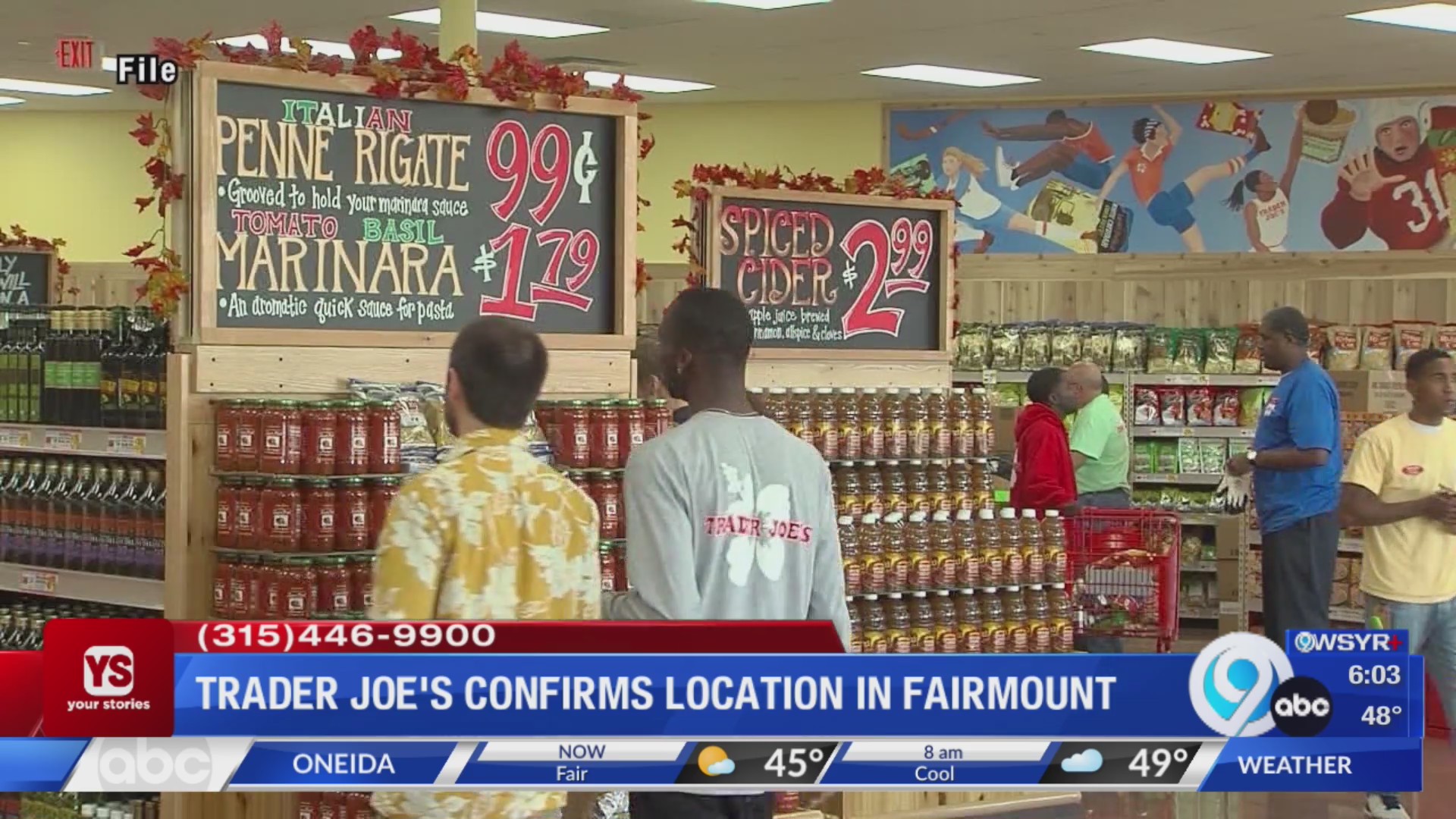 Trader Joe's to open store in Camillus, company confirms