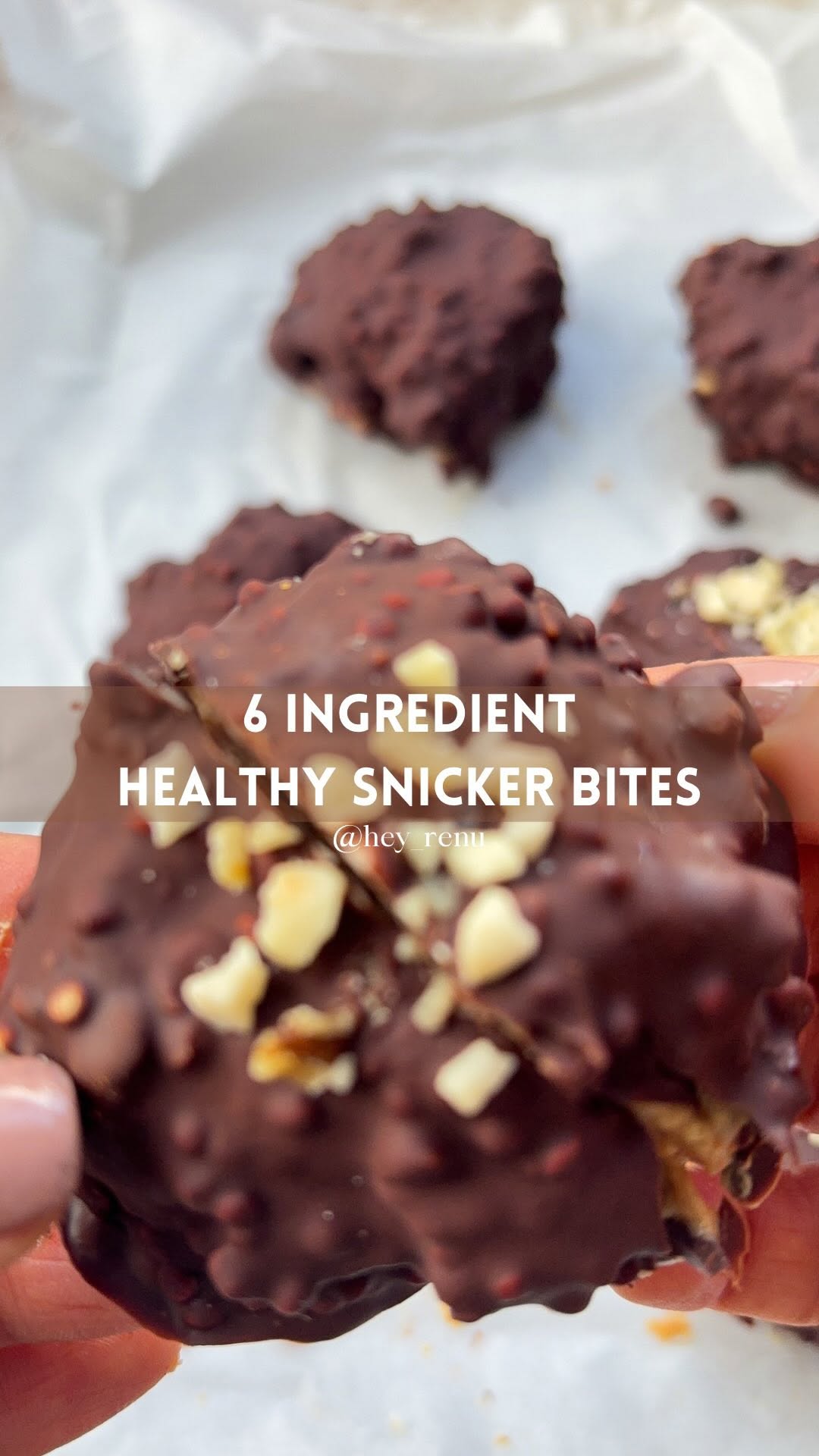 Healthy Snickers inspired bites with 5g protein each