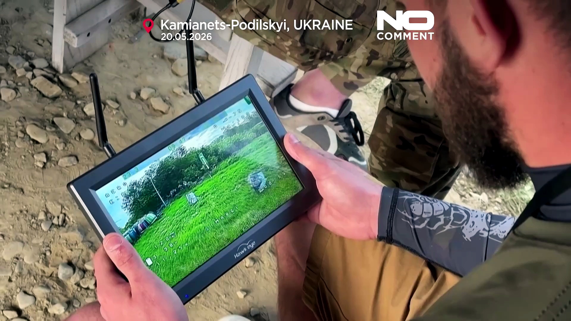 Ukrainian drone pilots compete in high-speed contests