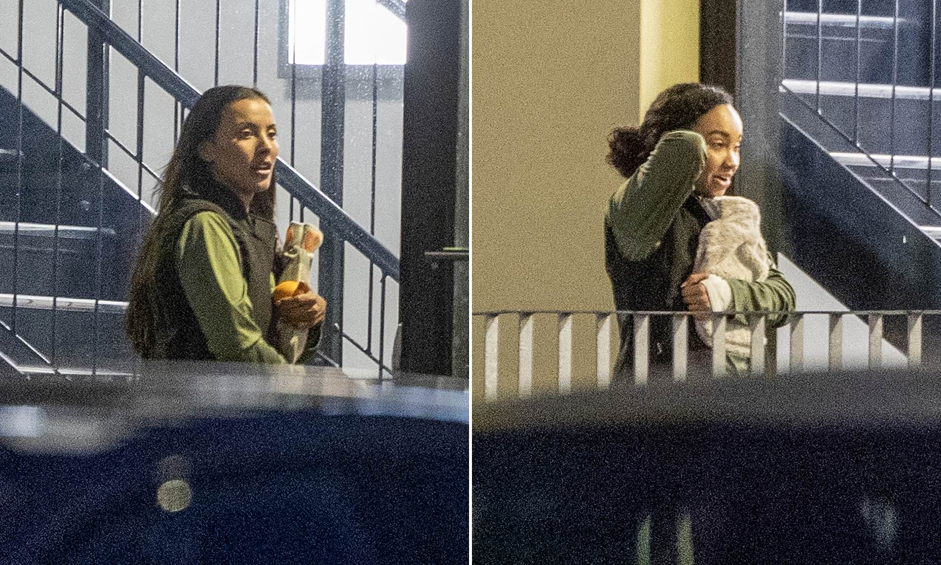 Celebrity traitors Maya Jama and Leigh-Anne Pinnock return to hotel ...