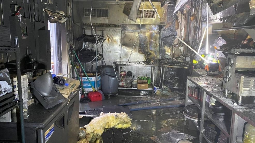 Firefighters battle fire at Palace Pizza in Fairhaven