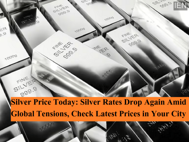 Silver price today: Silver rates drop again amid global tensions, check ...