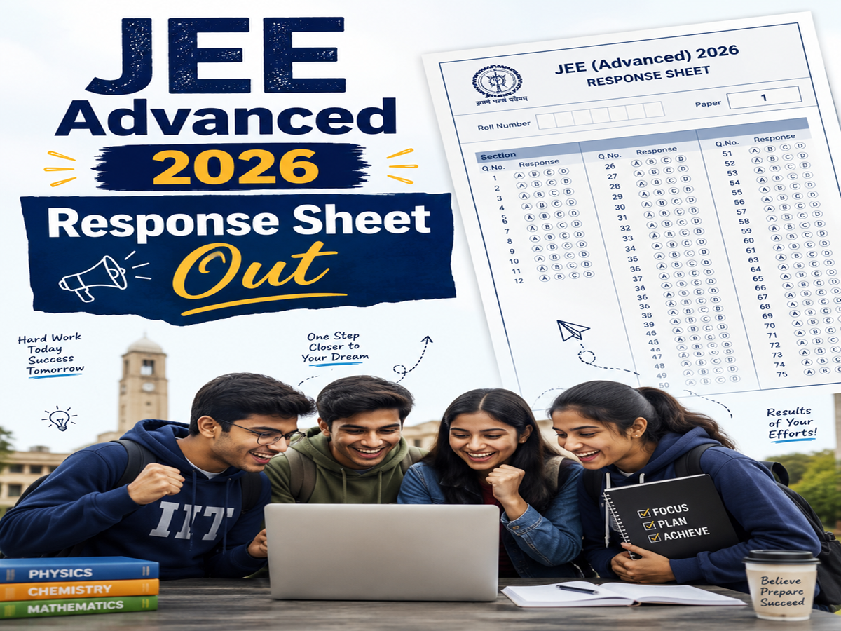 JEE Advanced 2026 Response Sheet Today Out Today, Here's How to Check ...