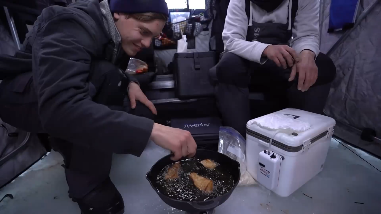 My first ice fishing catch and cook turned out better than expected