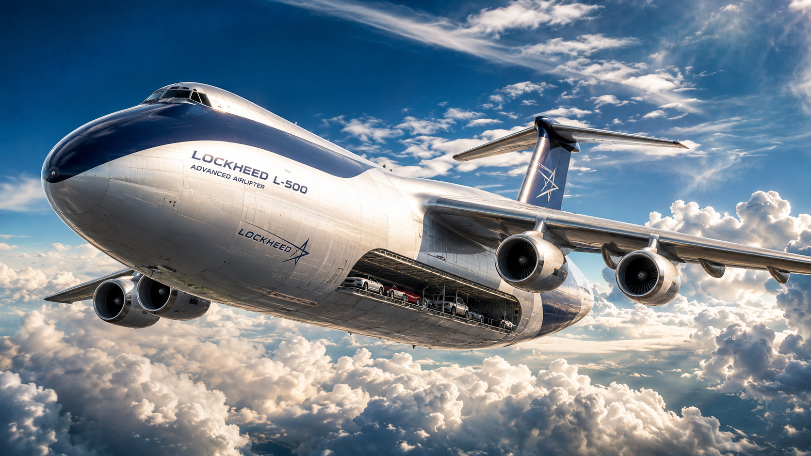 The 1000-passenger C-5 Galaxy that could carry cars as luggage