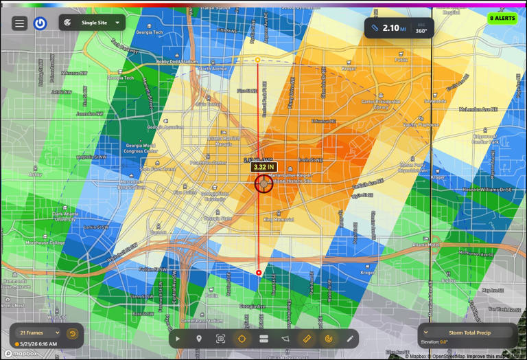 Recap: Flash flooding Wednesday evening on the Downtown Connector