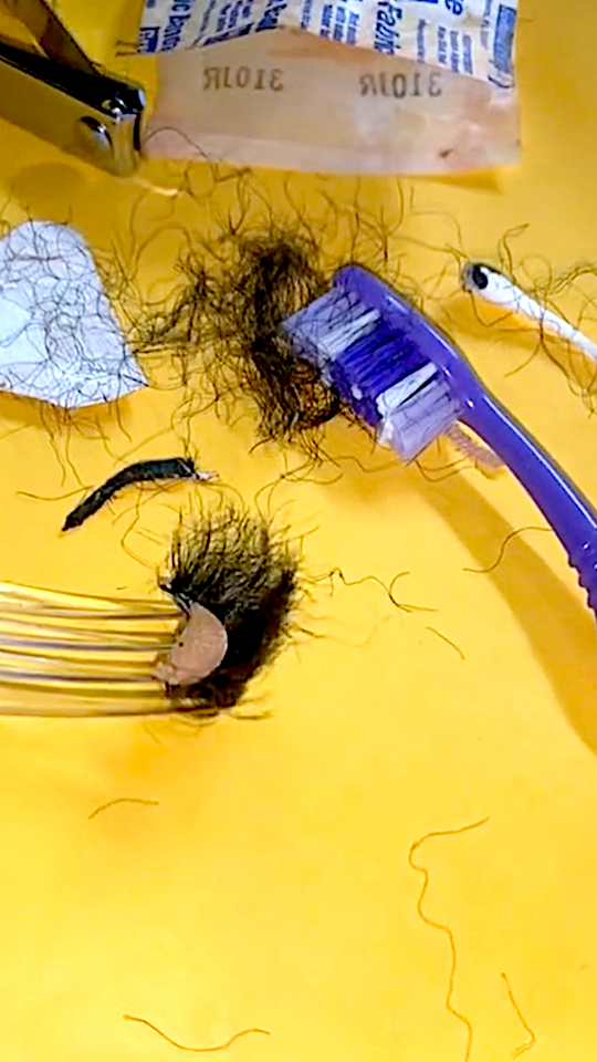 DIY prison false lashes tutorial