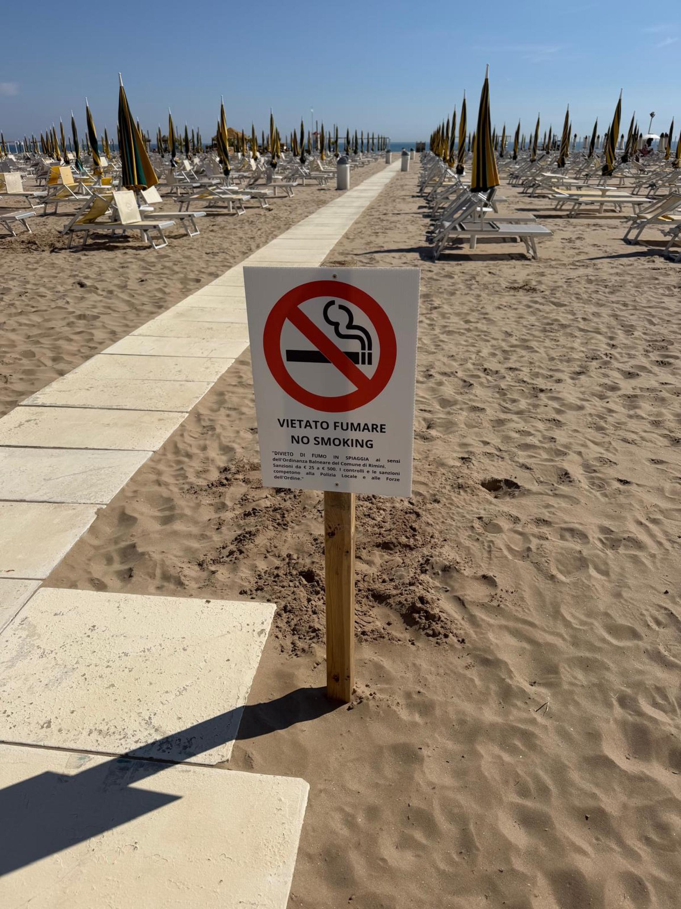 Comune Rimini, tantissimi lidi hanno accolto ordinanza spiaggia senza fumo