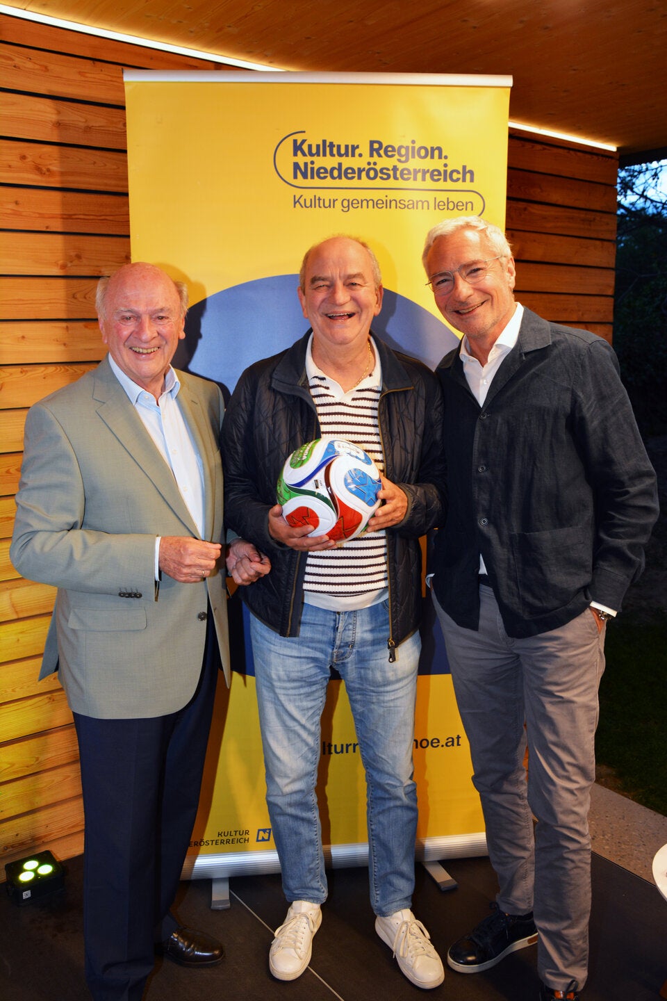Rapid-Beichte und Tennis-Tricks beim Talk von Erwin Pröll und Herbert ...
