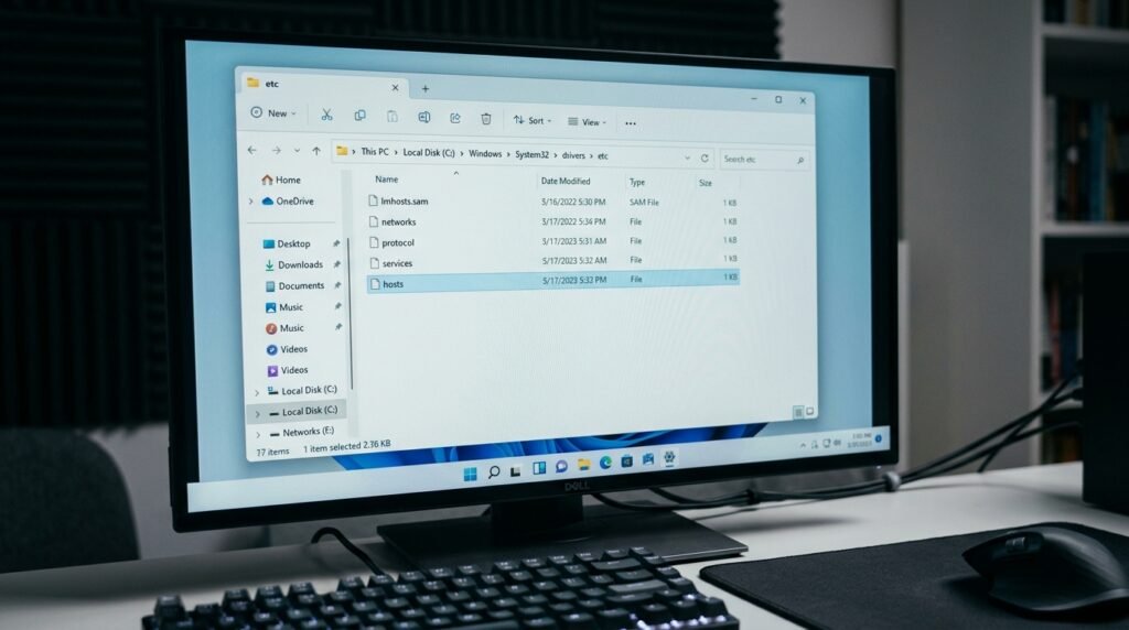 How to modify the Windows 10 or 11 hosts file