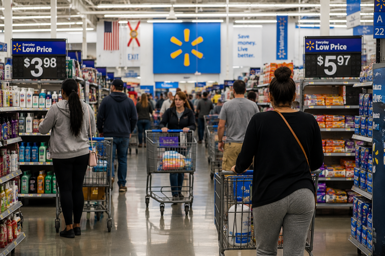 Walmart stock falls as retail giant warns on profit outlook