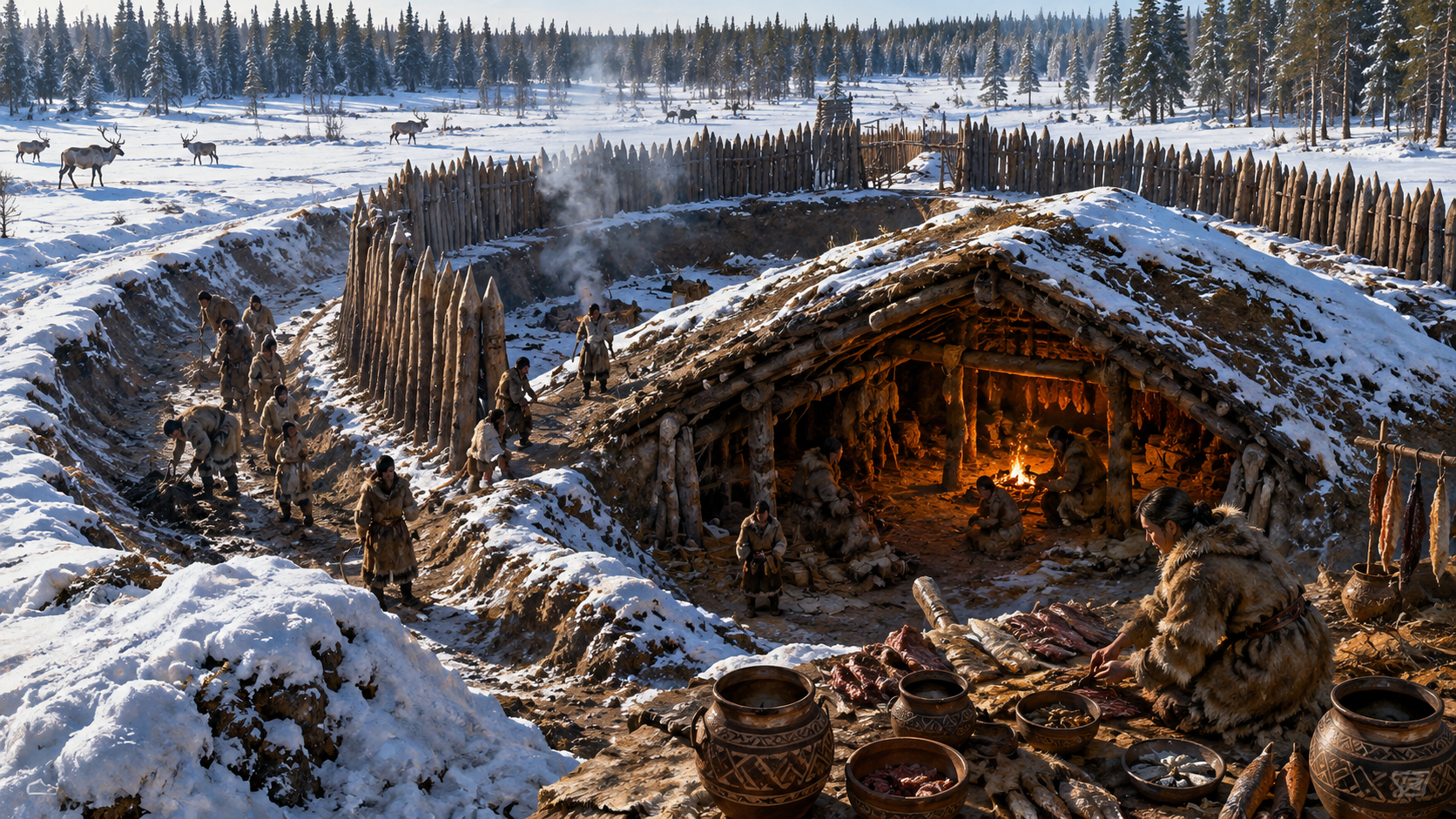 8,000-year-old fortified settlements in Siberia were built by hunter ...