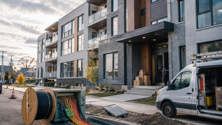 Your new address exists, but not yet for internet providers