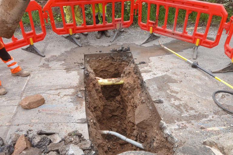 Ground depression closes section of Derbyshire road as investigation ...