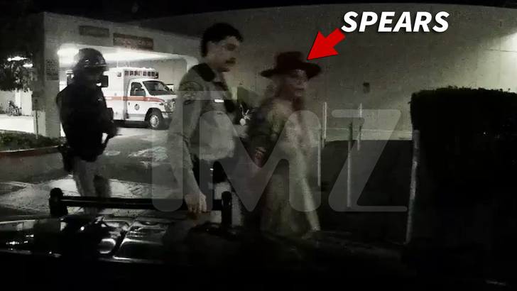 Britney Spears dashcam shows cops cuffing her after failing sobriety test