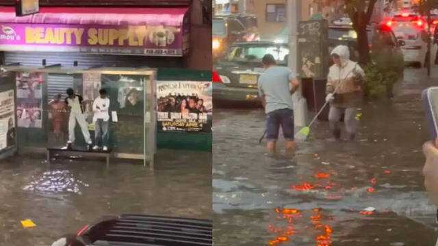 Severe thunderstorms and flash floods hit New York City
