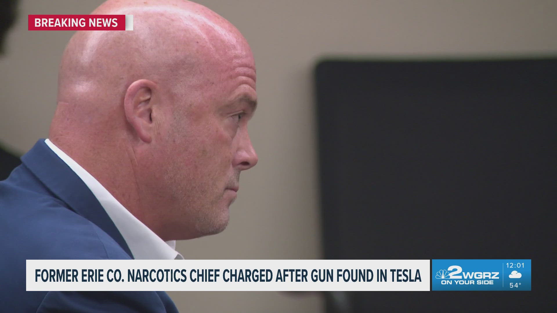 Former Erie County narcotics chief charged after gun found in Tesla