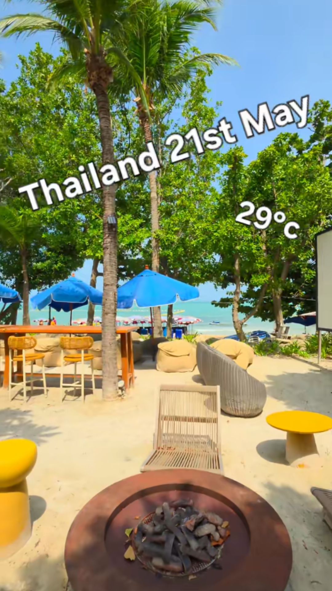 Sunny morning in Pattaya: 28°C at Centara Grand Mirage