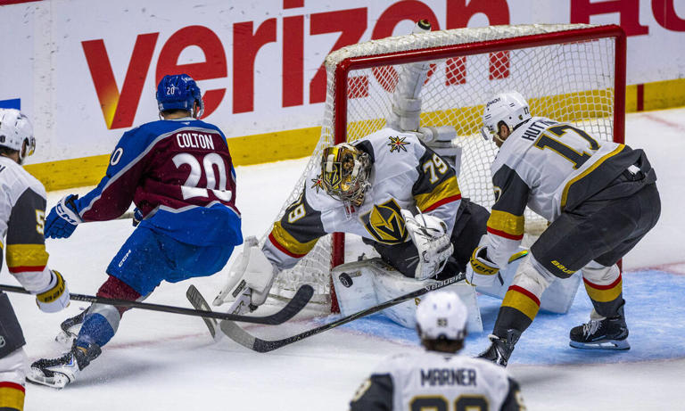 Carter Hart locked in as Golden Knights steal WCF opener on the road