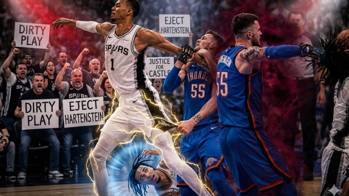Spurs fans furious at Isaiah Hartenstein for pulling Stephon Castle ...